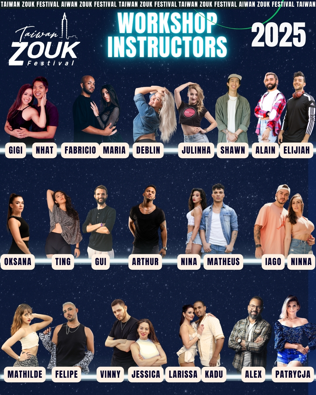 Schedule – Taiwan Zouk Festival